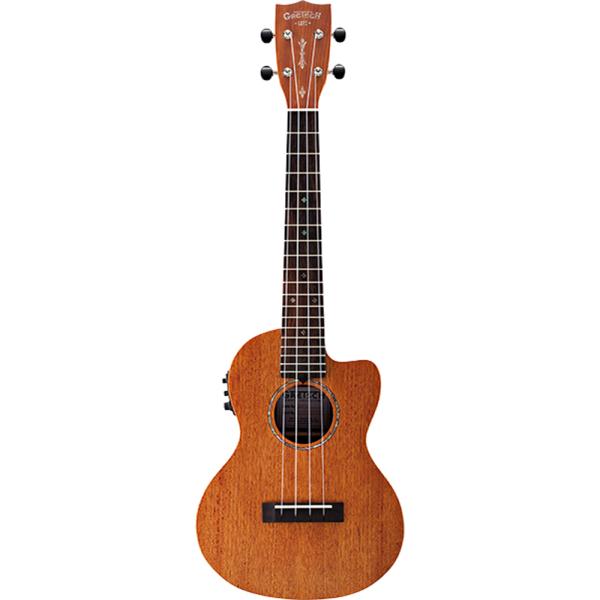 GRETSCH G9121 Tenor A.C.E Ukulele テナーウクレレG9121 Tenor A.C.E Ukuleleは、17\”スケールを採用したアコースティック・エレクトリック・ウクレレです。14フレット・ジョイントの19...
