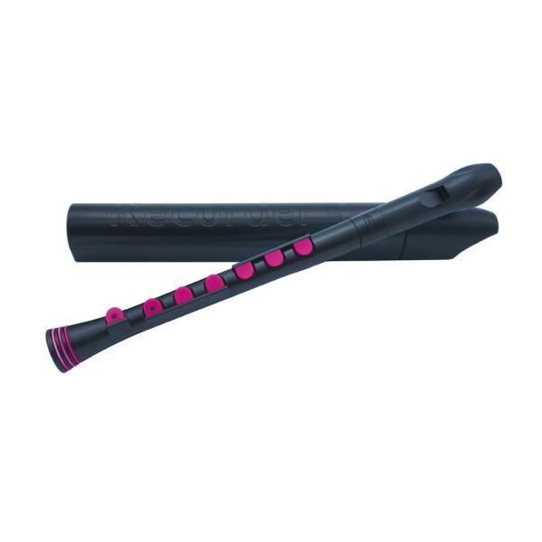NUVO N320RDBPK Recorder+ Black/Pink ソプラノリコーダー シリコンキートーンホールNuvo Recorder に新機能が追加！トーンホールにシリコンキーが追加されたため、息漏れしにくく、小さいお子様でも演奏...