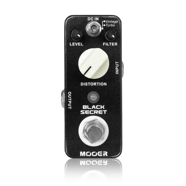 Mooer Black Secretは、ミニサイズのメタル筐体を使用し、Vintage/Turboの2モードの切替スイッチを搭載したディストーションペダルです。Vintage側ではウォームで滑らかなトーンに、Turbo側ではVitageモー...