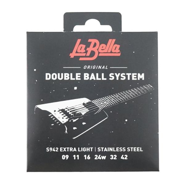 ラベラ 弦 1セット La Bella S942 Extra Light Doble Ball System 09-42 エレキギター弦ラベラ社の社長であるリチャード・ココ・ジュニアとスタインバーガー社の創設者ネッド・スタインバーガーが革新...