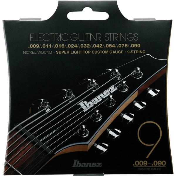 アイバニーズ 9弦 エレキギター弦 IEGS9 Nickel Wound 09-90 9弦ギター用 ギター弦 IBANEZ イバニーズ。IEGS9はIbanez 9弦ギター専用弦です。Electric Guitar StringsNicke...