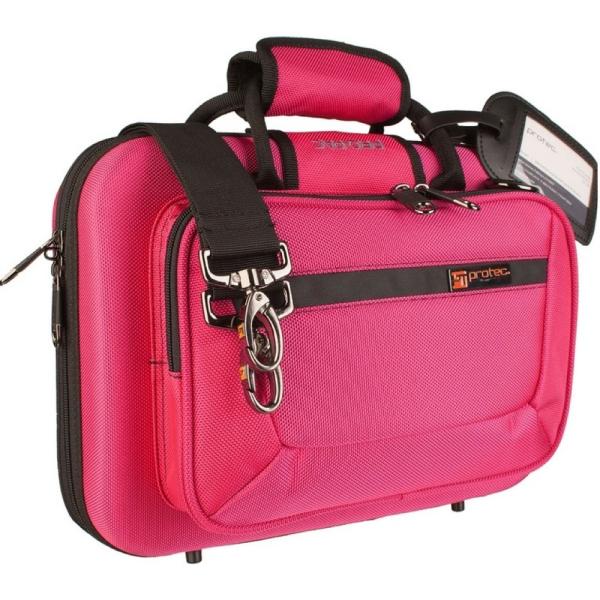 PROTEC PB-307HP Hot Pink B♭クラリネット用セミハードケースB♭クラリネット用のセミハードケースです。しっかりとしたシェルとインナーを持つ構造ながら、約800グラムという超軽量なのが好評です。外側には特大のポケットが...