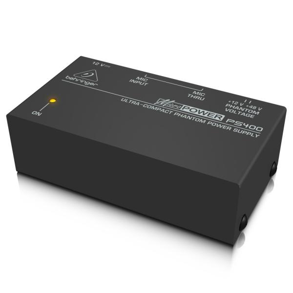ファンタム 電源 ベリンガー BEHRINGER PS400 MICROPOWER ファンタム電源 コンデンサーマイク電源BEHRINGER PS400 MICROPOWER ファンタム電源超小型ファンタム電源供給ユニット【特長】・コンデン...