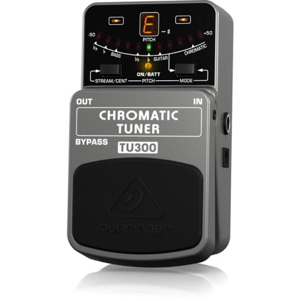 BEHRINGER TU300 ギターチューナーギター/ベース向けチューナー。視認性の高いLEDインジケーターと7種のチューニングモードを搭載し、精度の高いチューニングを実現【特長】・レギュラー、フラット、ダブルフラット、クロマチックを含む...