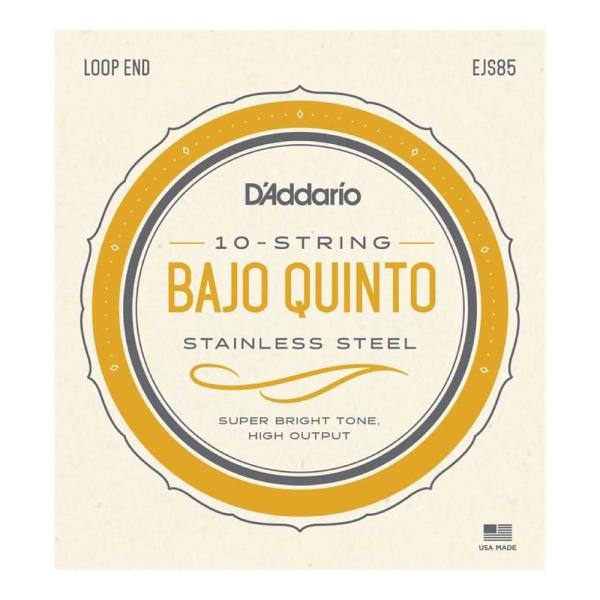 D'Addario EJS85 Bajo Quinto Stainless Steel set strings バホキント弦 10弦セット■D'Addario Stainless Steel Bajo Quinto ＆ Bajo Sexto...