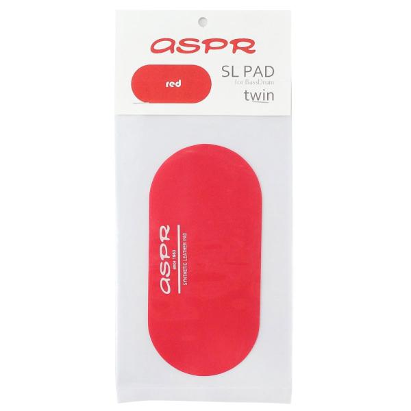 ASPR（アサプラ） SL-PAD twin red ツインペダル用 バスドラムインパクトパッド 赤強靭な耐久性を誇るSLヘッドと同じ素材を用いたバスドラム用インパクトパッド。ツインペダル用。幅：13.5cm高さ：6.5cmMade in ...