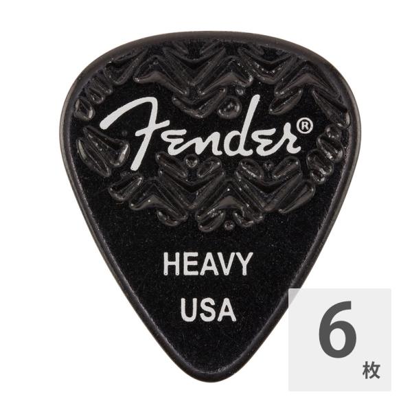 フェンダー ギターピック 6枚 セット ヘビー 351 Shape Wavelength Celluloid Picks Black Fender。伝説の351ピックに実用的な曲線を施したWavelength Celluloid Picks...