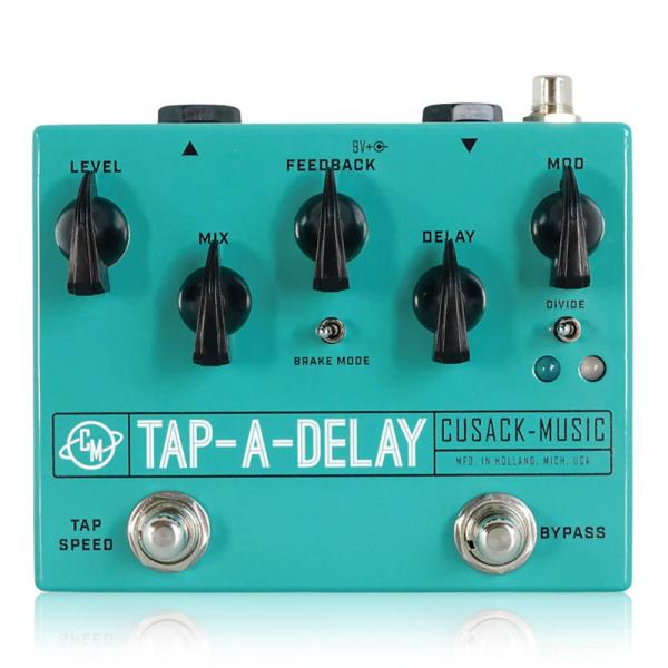 Cusack Music TAP-A-DELAY ギターエフェクターCusack Music TAP-A-DELAYは、デジタルディレイとオリジナルアナログシグナルをミックスできる最大750msまでのディレイペダルです。構造はデジタルディレ...