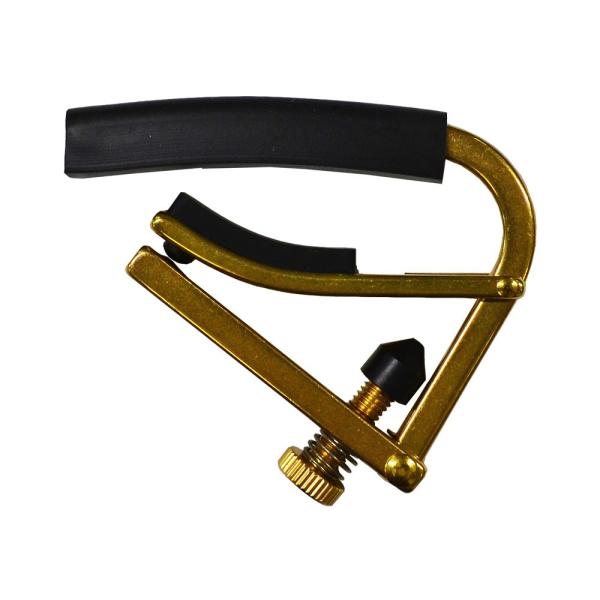 SHUBB C4B 7.25\” radius カポタストradically curved guitar capo, brassエレキギターなどの指板の湾曲（アール）がきつめのギター向け■ラバー幅：約49mm
