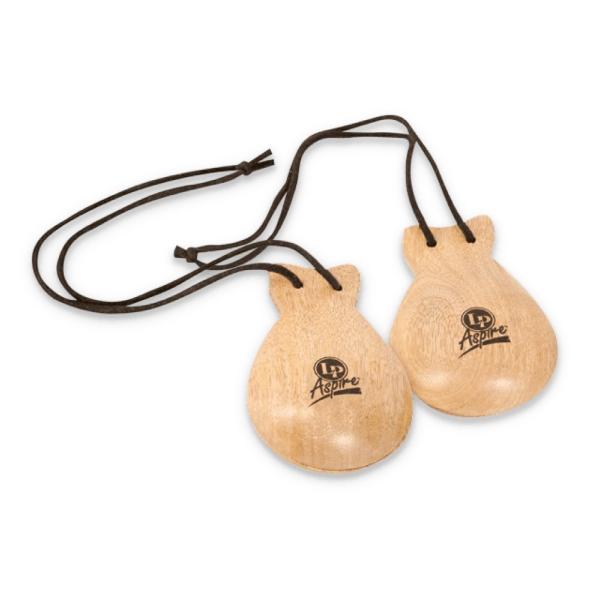 LP LPA131 Aspire Castanets Hand Held 2-Pair カスタネット初心者、教育向けの伝統的なデザインのカスタネットです。手に付ける２ペアタイプ。