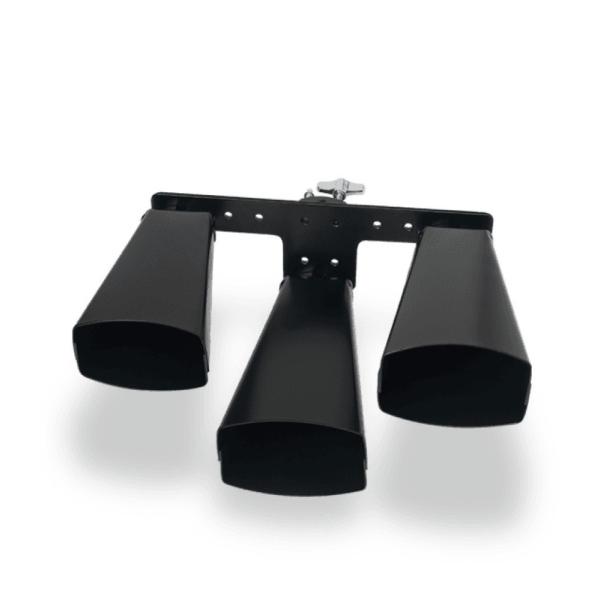 LP LP570LTB Giovanni Melody Bells カウベルセットGiovanni Hidalgo のアイデアで製作された３つのピッチを組み合わせたカウベルセットです。３色カラーと黒一色があり、それぞれハイピッチとローピッチ...