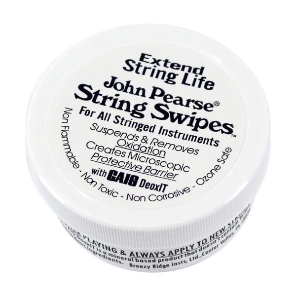 John Pearse String Swipes 30枚入り ストリングスクリーナー接点復活剤の名門アメリカ ケイグ社がジョンピアスのために特別に調整したCAIG DeoxlTを浸潤させた布片30枚のセットです。抜群のクリーニング作用とナ...