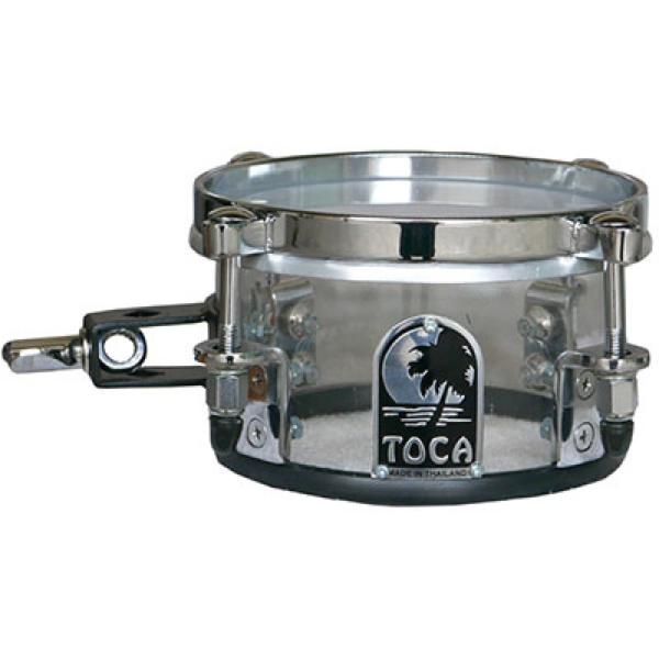TOCA T-406AC Acrylic Mini Timbales Clear ティンバレス  プレイヤーの奏でるリズムの幅を広げるミニティンバレスドラムセットやパーカッションセットに軽快なラテンミュージックのリズムを手軽にプラスできます...