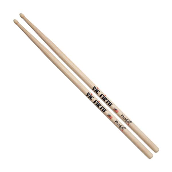 VIC FIRTH VIC-FS7A Freestyle 7A ドラムスティック※1ペアでの販売です。グリップの「スイートスポット」を2倍以上に広げたことで、自由に移動して適切なバランスポイントを選択することができる斬新なデザイン。軽いタッ...