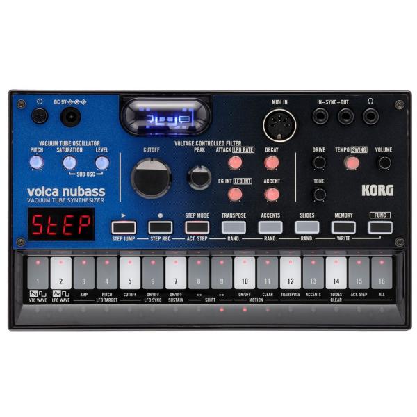 KORG volca NUBASS ベースマシン  真空管オシレーターによるパワフル・サウンド。 うねりと歪みを究めたアシッド・ベース・マシン。  電子楽器やオーディオの世界では、デジタル技術が発達し、あらゆるシミュレーションが可能になった...