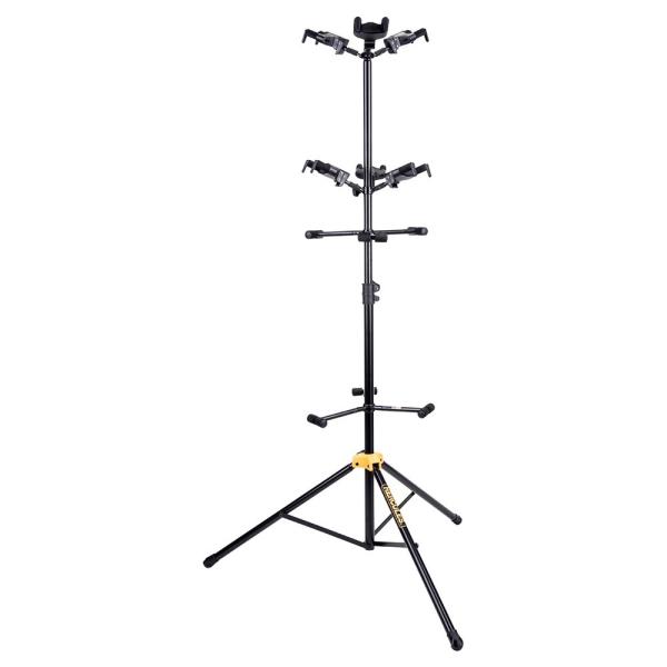 ギタースタンド 6本 複数 ハーキュレス HERCULES GS526B PLUS 6本掛け。6本の楽器を吊るすことができるマルチギタースタンドです。AGS（AUTO GRIP SYSTEM）を搭載し、ギターやベースなどの楽器本体の重量によ...
