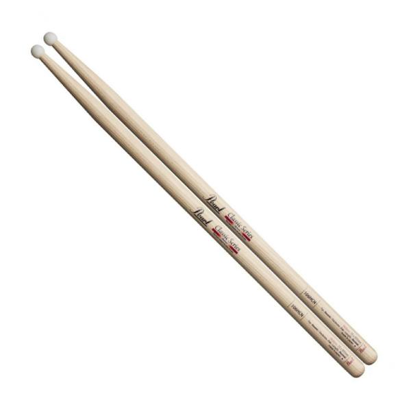 パール スティック 106HC-N ヒッコリー ドラムスティック Pearl。パール・ドラムスティック Classic Series ナイロンチップモデル「106HC-N」。適度なしなりでスティックでは最もポピュラーなヒッコリー材を使用。太...