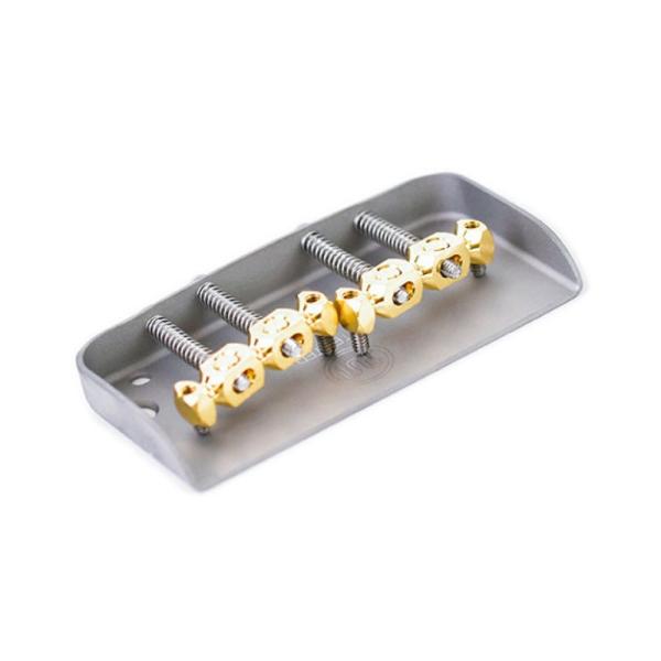 マスタリーブリッジ ギター ブリッジ M6 Hardtail BRIDGE 4 screws ハードテイルブリッジ Mastery Bridge。リア側にハムバッカーを搭載したTELECASTER （THINLINE、CUSTOM、DELU...