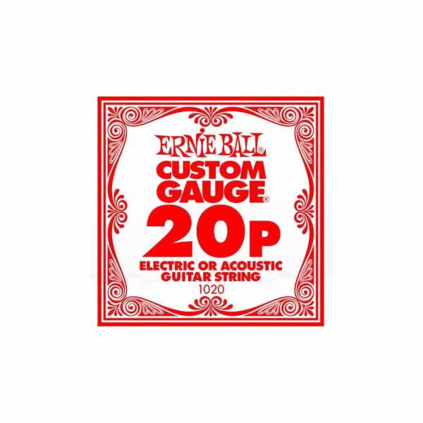ERNIE BALL 1020 PLAIN STEEL 020 ギター用バラ弦特殊な配合で仕上げたスズ・メッキ・ハイカーボン・スティールは、エレクトリックだけでなくアコースティックにも最適なプレーン弦です。スチール・プレーン弦ゲージ：.020