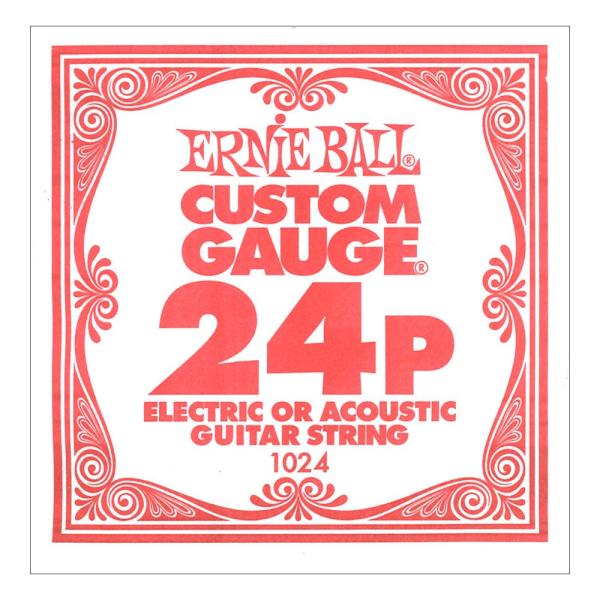 アーニーボール アコギ弦 / エレキギター弦 バラ 1本 ゲージ：024 1024 PLAIN STEEL ギター 弦 バラ売り ERNIE BALL。特殊な配合で仕上げたスズ・メッキ・ハイカーボン・スティールは、エレクトリックだけでなくア...