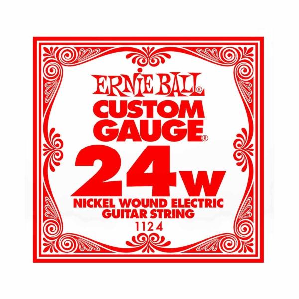 ERNIE BALL 1124 NICKEL WOUND 024 ギター用バラ弦スズ・メッキ・ヘックス・スティール・コア(六角形をした芯線)にニッケル・メッキ・スティール・ワイアーを巻いたワウンド弦です。癖がなくバランスのとれたサウンドが特...