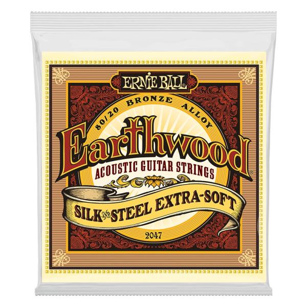 ERNIE BALL 2047 Earthwood Silk ＆ Steel Extra Soft 80/20 Bronze 10-50 Gauge アコースティックギター弦アースウッド80/20シリーズは、アーニーボールの長い歴史の中で常...