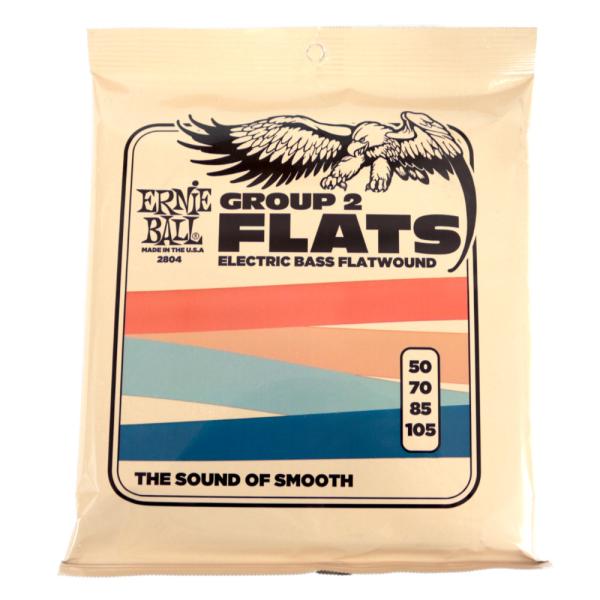 ERNIE BALL 2804 Flatwound Group II 50-105 Gauge エレキベース弦クローム・メッキ・フラット・ワイアーを採用した、フラット・ワウンド・ベース弦です。フラット・ワウンド弦は、スムースなフィーリングが...