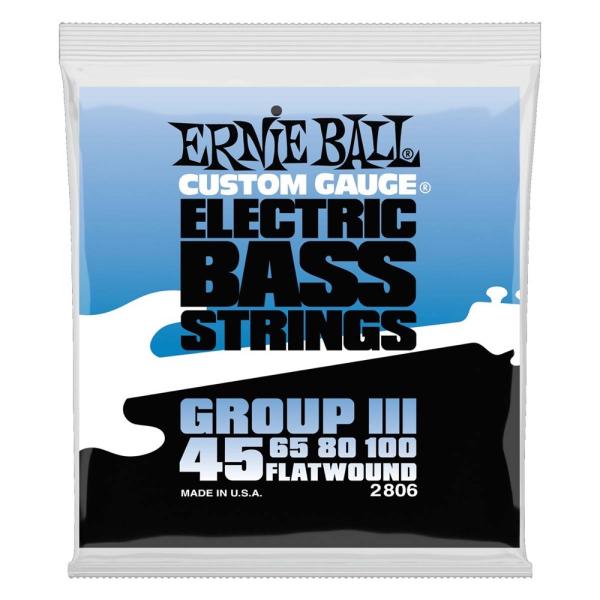 ERNIE BALL 2806 Flatwound Group III 45-100 Gauge エレキベース弦クローム・メッキ・フラット・ワイアーを採用した、フラット・ワウンド・ベース弦です。フラット・ワウンド弦は、スムースなフィーリング...