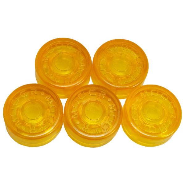 Mooer Footswitch Hatは、フットスイッチに取り付けて操作性を高めることのできるカラフルでシンプルなプラスチック製のフットスイッチハットです。