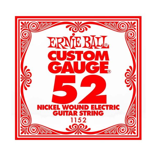 ERNIE BALL 1152 NICKEL WOUND 052 エレキギター用バラ弦スズ・メッキ・ヘックス・スティール・コア(六角形をした芯線)にニッケル・メッキ・スティール・ワイアーを巻いたワウンド弦です。癖がなくバランスのとれたサウン...