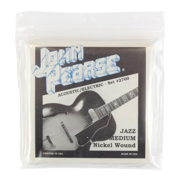 John Pearse 2700 ジャズギター弦 12-52＜2700 Jazz Medium＞1弦：.0122弦：.0163弦：.0244弦：.0325弦：.0426弦：.052