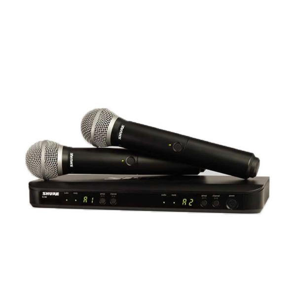 シュアー ワイヤレスマイク SHURE BLX288J-PG58JB マイク2本セット デュアルチャンネル ハンドヘルド型 ワイヤレスシステム シュア  Shure の BLX ボーカルコンボワイヤレスシステムはワールドクラスのデザインと構...