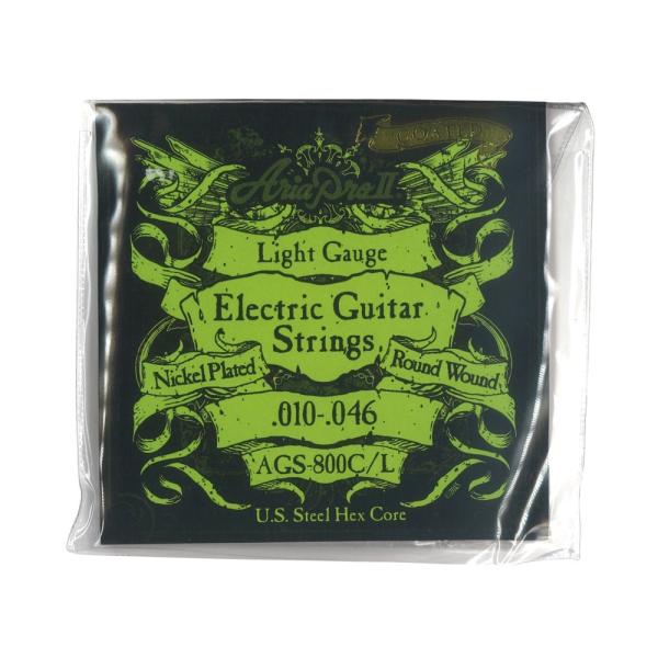 AriaProII AGS-800C/L エレキギター弦-Coated, Light- Electric Guitar芯線には上質な6角芯を採用したコーティングストリングス。極薄いテフロンで弦をコーティングする事により、より錆びにくく、弦の...