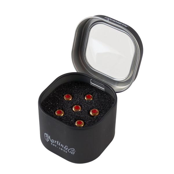 ブリッジピン マーチン MARTIN Luxe by Martin Bridge Pins Gold With Red 18APP0006 ゴールド レッドドット。  ※入荷ロットによってケースの色が異なる場合がありますが、モデルに相違はご...