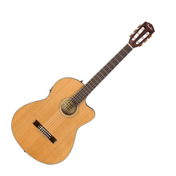 Fender CN-140SCE Nylon Thinline Nat エレクトリッククラシックギタークラシックデザインシリーズのCNモデルは、アコースティックギターのような演奏性とナイロン弦ならではの音色を備えたモデルです。