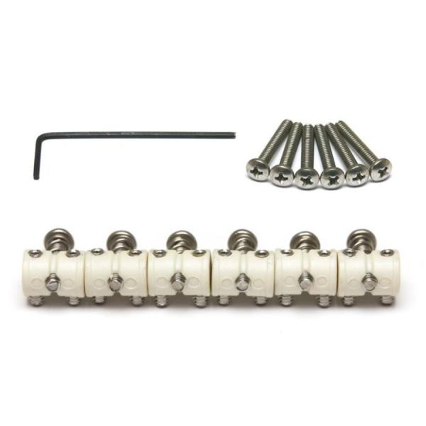 GRAPH TECH PQ-8108-00 TUSQ SADDLE BARREL ADJUSTABLE JAZZMASTER エレキギター用 サドル※サイズ間違いなどがございませんように、楽器のナット、サドル、ピンなどのサイズを測ってからの...