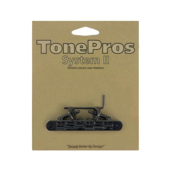 トーンプロズ ギター ブリッジ AVR2-B TonePros Replacement ABR-1 Tuneomatic ブラック ギター用ブリッジ TonePros。※サイズ間違いなどがございませんように、サイズを測ってからのご注文をお願...