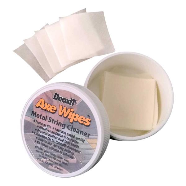 CAIG AX30W DeoxIT ストリング クリーナー 潤滑剤 保護剤「CAIG AX30W ストリング クリーナー」はDeoxIT溶液を染み込ませたウェットシートタイプのクリーナーです。演奏前と演奏後にさっとひと拭きする事で、ギター弦...