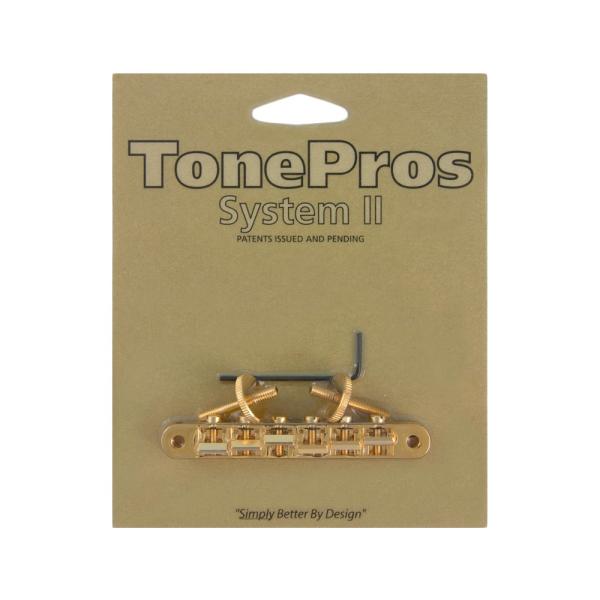 トーンプロズ ギター ブリッジ AVR2-G TonePros Replacement ABR-1 Tuneomatic ゴールド ギター用ブリッジ TonePros。※サイズ間違いなどがございませんように、サイズを測ってからのご注文をお願...