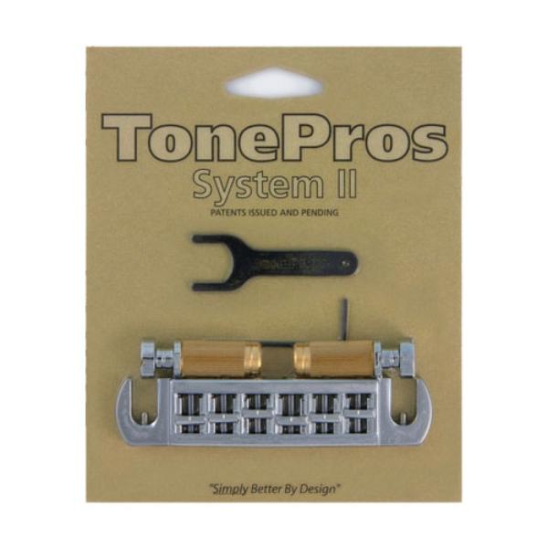 トーンプロズ ギター ブリッジ AVT2G-C Wraparound Bridge クローム ギター用ブリッジ TonePros。※サイズ間違いなどがございませんように、サイズを測ってからのご注文をお願い致します。※ギターパーツの取り扱いに...