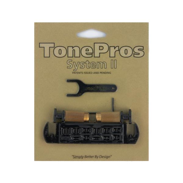 トーンプロズ ギター ブリッジ AVT2P-B Wraparound Bridge ブラック ギター用ブリッジ TonePros。※サイズ間違いなどがございませんように、サイズを測ってからのご注文をお願い致します。※ギターパーツの取り扱いに...