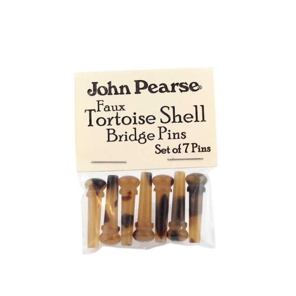 John Pearse JP-TSP Faux Tortoise（ベッコウ柄） Shell Bridge Pins ブリッジピン ギター 弦止めピン ※ギターパーツの取り扱いには、相応の技術と知識が必要になります。自己責任にて取り扱い可能な...
