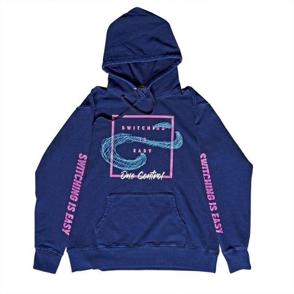 One Control Switching is Easy パーカー デニムカラー XLサイズ※ご注意下さい※「サイズが合わない」「イメージと違った」「間違えて注文した」などの理由によるお客様都合のご返品につきましては、未開封、未着用の場合...