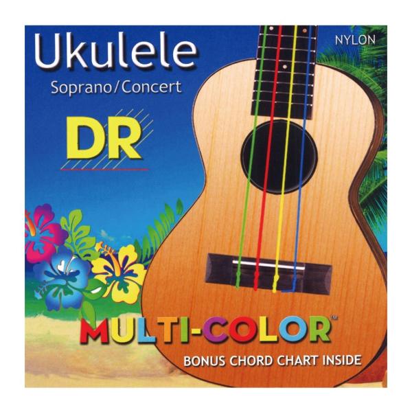 DR UMCSC SOPRANO ＆ CONCERT UKULELE MULTI COLOR ウクレレ弦楽器を弾けると楽しいわかればもっと楽しい。もっとわかりやすくなれば、きっとすごく楽しい。楽しい音楽の流れる場所は、きっと明るい笑顔のあふ...