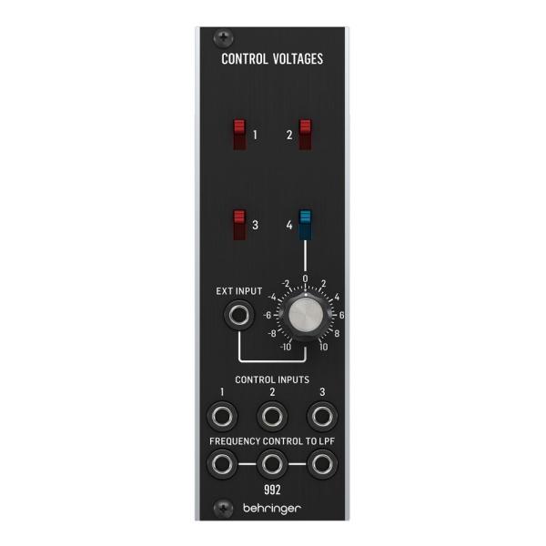 BEHRINGER 992 CONTROL VOLTAGES モジュラーシンセサイザー ユーロラック アナログCVルーティングモジュール特長・904A LPFモジュールへの4チャネルCVシグナルルーティング・反転アッティネーションコントロー...
