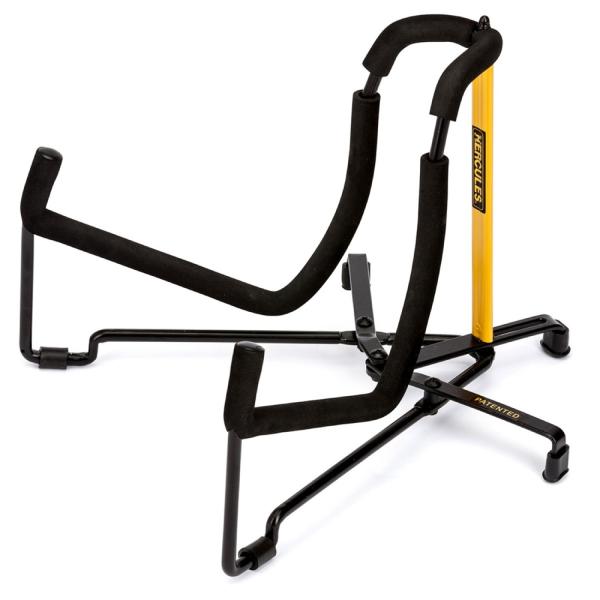 ギタースタンド HERCULES 折り畳み ハーキュレス GS301B TravLite。折り畳めて収納容易なトラベライトシリーズギタースタンド。折り畳むと薄くコンパクトになり、ギグバックポケットにも収納出来ます。重量も約800gと極めて軽...