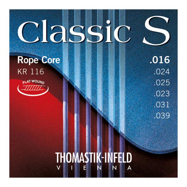 Thomastik-Infeld KR116 Classic S Series 16-39 クラシックギター弦クラシック弦としては例外的にスティール弦です。コンサート用に使用すると効果的です。フィンガーピッキング系やフォークギタリストにぴっ...