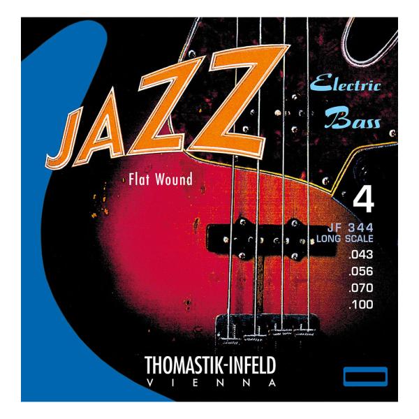 Thomastik-Infeld JF344 long scale 34" 43-100 エレキベース弦トマスティック・インフェルトより、フラットワウンド弦を良く知っているものはいないであろう。Sperocore（スペロコア）と命名されたこ...