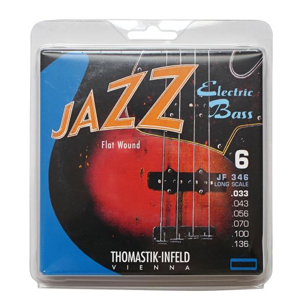 Thomastik-Infeld JF346 long scale 34" 33-136 6弦 エレキベース弦トマスティック・インフェルトより、フラットワウンド弦を良く知っているものはいないであろう。Sperocore（スペロコア）と命名さ...