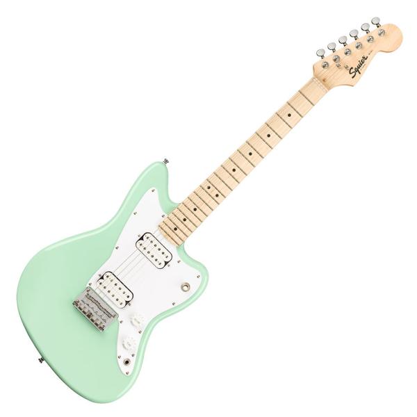 Squier Mini Jazzmaster HH Maple Fingerboard Surf Green エレキギター  Squier Mini Jazzmaster HHはフェンダーJazzmasterのクラシカルなスタイリングとトー...
